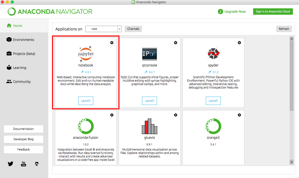 AnacondaでPythonの環境(Jupyter notebook)を構築する